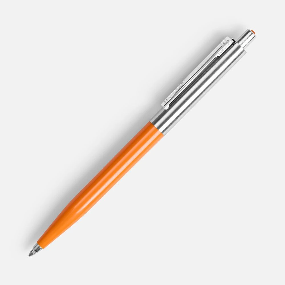 Ручка шариковая Senator Point Metal, Ver. 2, оранжевая - с логотипом на ...