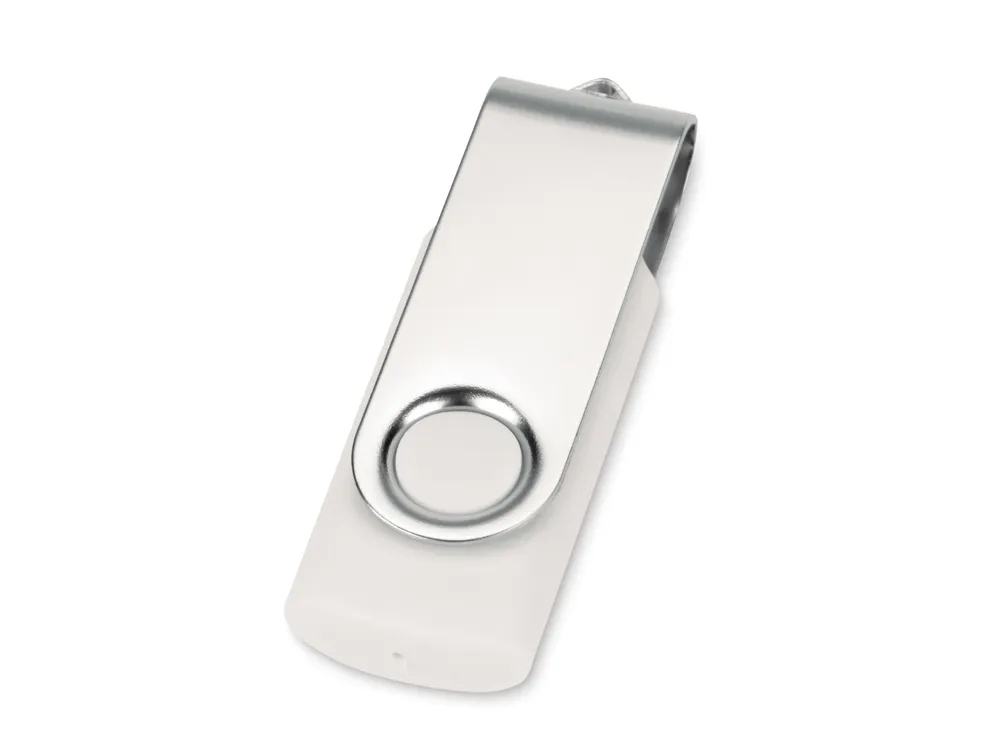 USB-флешка на 512 Мб Квебек, белая - купить с логотипом на заказ в ...